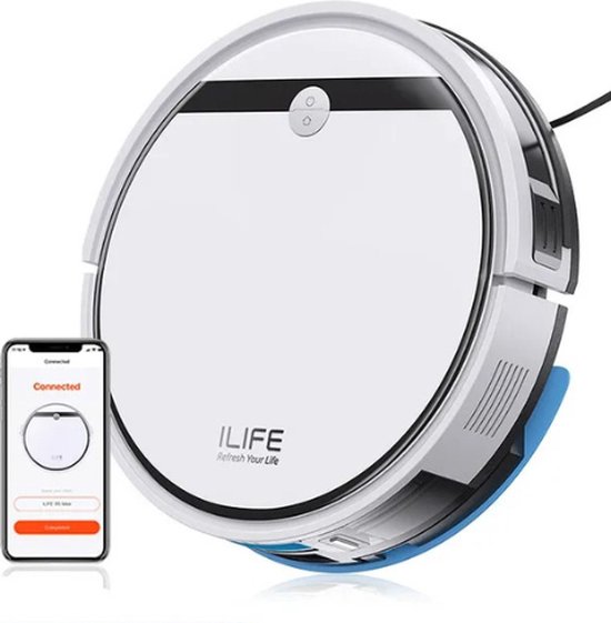 Ilife V3x - Robotstofzuiger En Dweilcombo - Compatibel Met Alexa/Google/Wifi - 120... | bol
