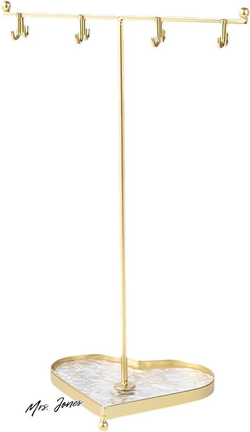 Mrs. Jones Sieraden Stand Oorbel Houder - Ketting Houder Boom Toren ...