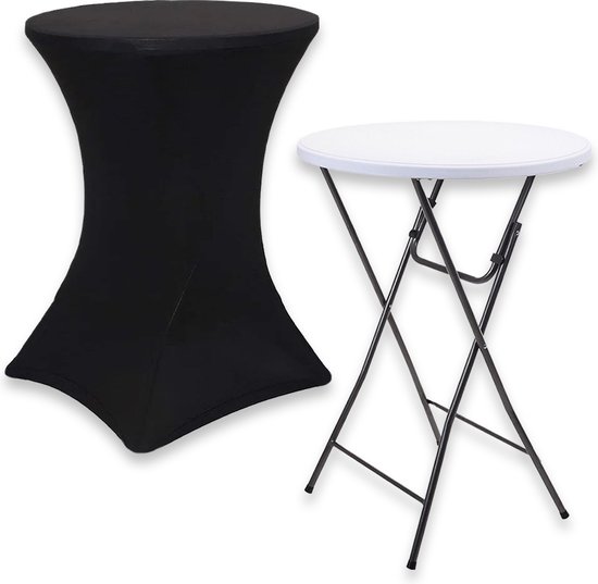 Brixy Stevige Statafel Incl. Zwarte Statafelrok - Partytafel - Robuust en... | bol