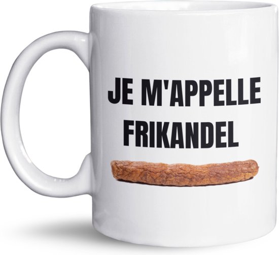 NietMokken.nl - Grappige Mok "Je m'appelle Frikandel" - 325 ml Beker/Tas - Aan Beide... | bol