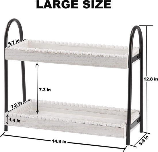 Koffiebar Organizer - Houten Accessoires Plank voor Keuken - Rustieke ...