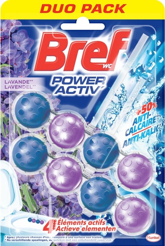 Bref Toiletblok Lavender - 2 stuks | bol