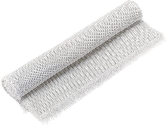 VIVARAISE - Effen badmat Elly Snow 54 x 110 | bol