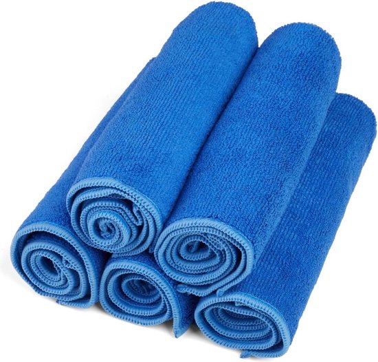 Miracle Wipe - Microvezel Blauwe Handdoek Set - Ultieme Schoonmaak ...