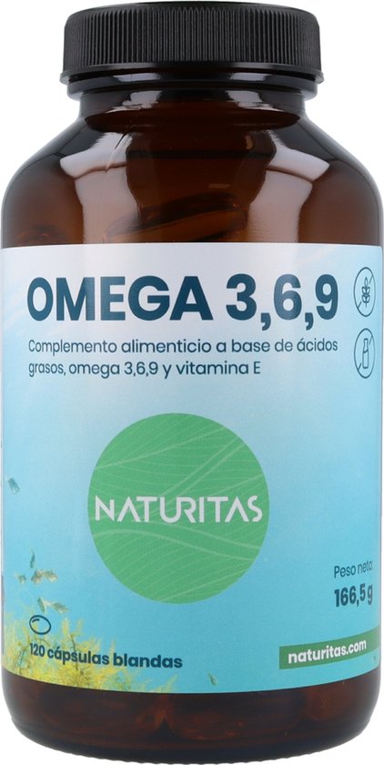 Omega 3,6,9 120 capsules | Naturitas Essentials | bol