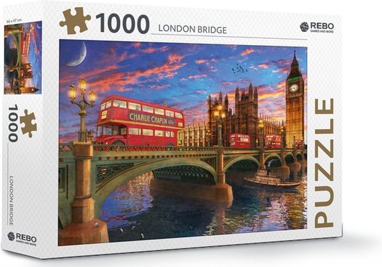Rebo legpuzzel 1000 stukjes - London Bridge | bol