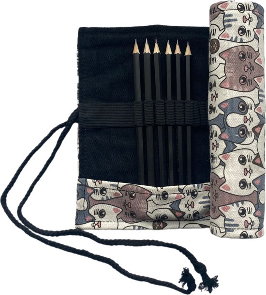 Roletui katten - 24 potloden of penselen | bol