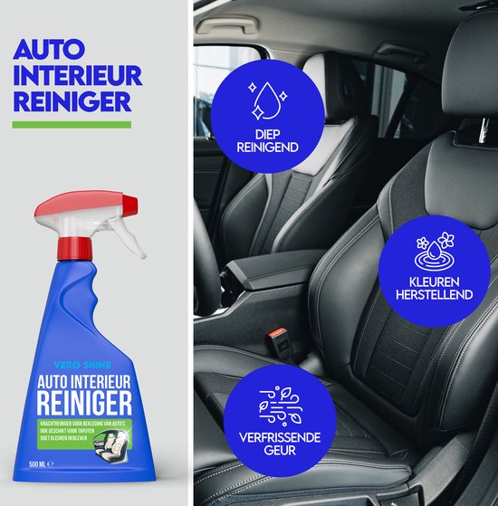 Vero Shine Interieur Reiniger Auto (500ml), Vlekkenreiniger voor ...