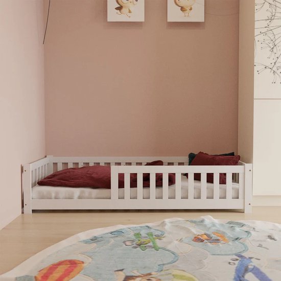 Kinderbed Naya - 80 x 160 cm - Wit | bol