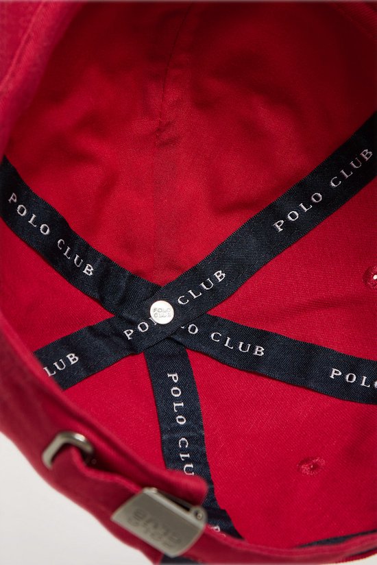 Rode pet met geborduurd Rigby Go-logo | bol