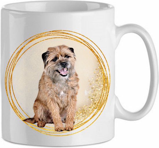 Mok border terrier 1-5 |Hond| Hondenliefhebber||Dog| Cadeau voor hem ...