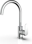 Plieger Dour Keukenkraan - 1-gats- Hoge ronde uitloop - Zijbediening | bol