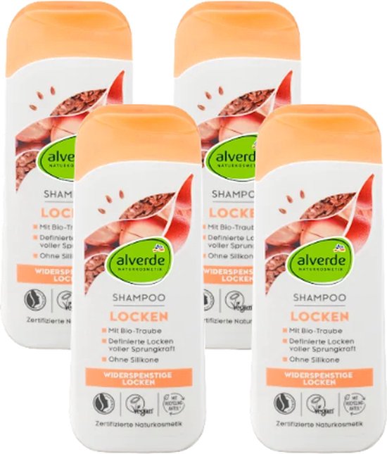 Alverde Naturkosmetik Shampoo Curly Hair Lokken | MULTI-VERPAKKING 4x ...