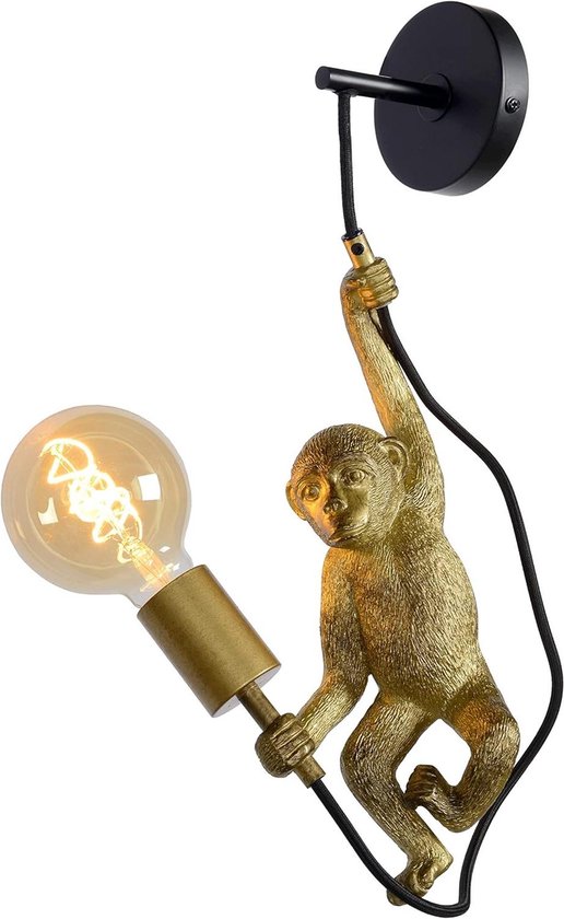 Extravaganza Chimp Lamp Plastic 40 W Black - Moderne Verlichting | bol