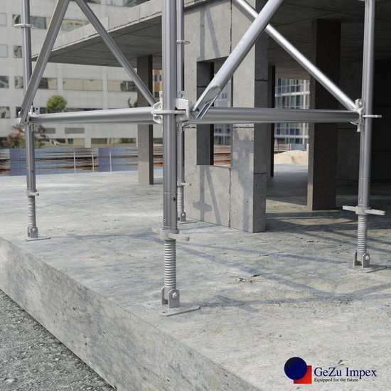 GeZu Impex® Steiger spindel Gegalvaniseerd 38 x 800 mm zwenkbaar ...