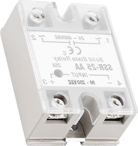 Solid State Ssr 25A Relay Module - Ac Input 80-250V, Ac Output 24-480V . | bol