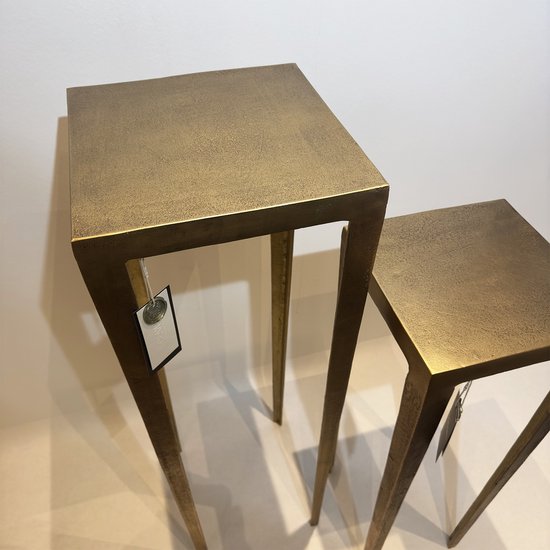 Ocean67 Dubai Plantentafel - Moderne Bronzen Bloemenstandaard - Set van ...