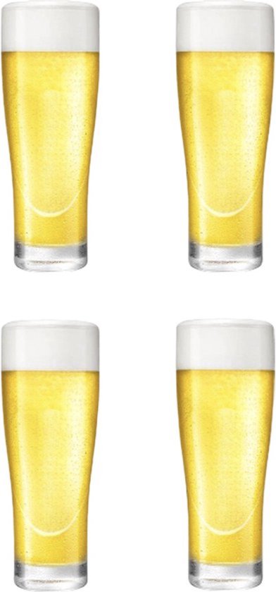 Professionele Bierglazen Set (4 Stuks) - 250ml - Bierglas - Hoogwaardig Glaswerk -... | bol