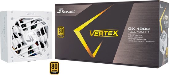 Seasonic VERTEX GX-1200 White - Voeding - ATX12V 3.0 - 80 PLus Gold - 1200 Watt -... | bol