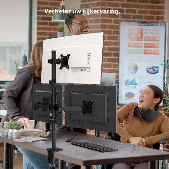 Laptoparm Met Monitor Arm - 3 Schermen Ondersteuning | bol