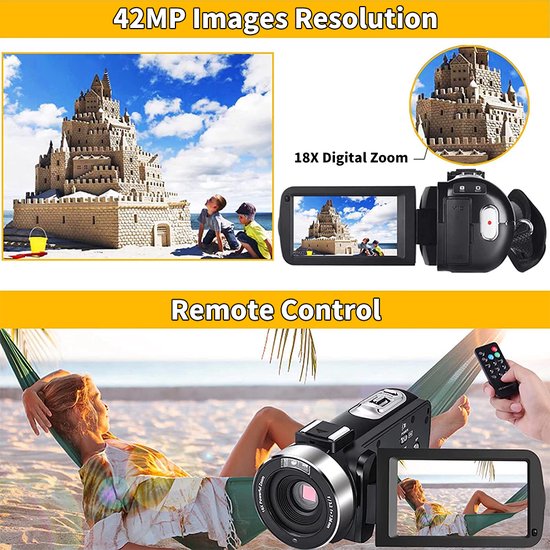 4K digitale camera- 42 megapixels HD -digitale camera 18X digitale zoom ...