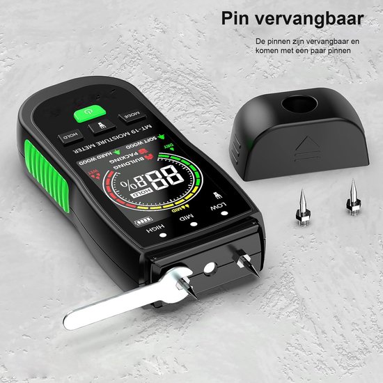 Vochtmeter voor Hout, Brandhout en Bouwmaterialen - Professionele ...