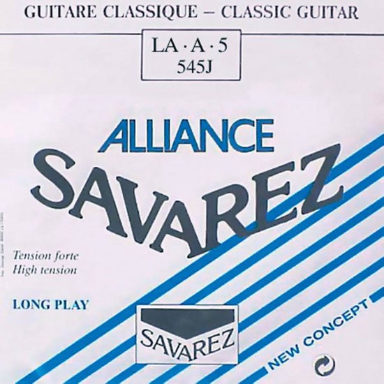 Savarez 545-J A-5 snaar, silverplated wound HT classic, from 540-J set ...
