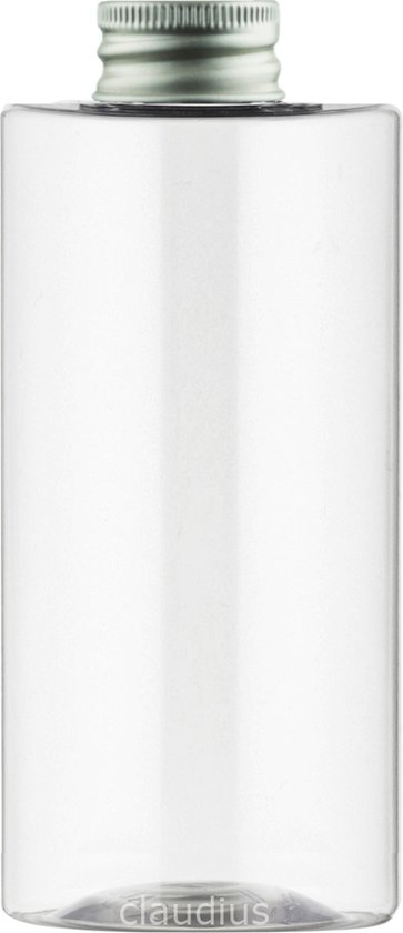 Lege Plastic Fles 500 ml PET - Transparant - met aluminium dop - set ...