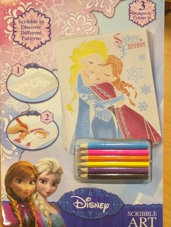 Disney Frozen Scribble Art - Scratch and colouring | bol