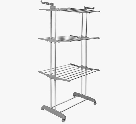 Droogrek Kleding staand - Inklapbaar Droogrek voor Kleding - 3-Lagen ...