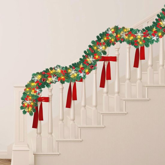 Kerstslinger 5m met 100 LED's en Afstandsbediening - Groene ...