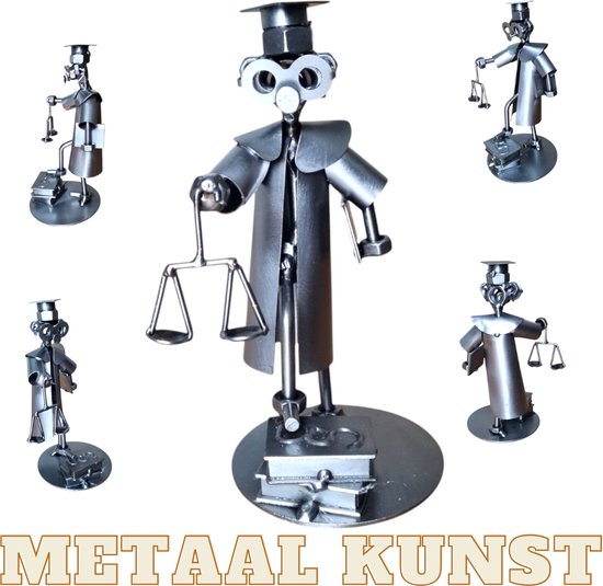 Rechter, metaal kunst, metaal beeld, het best cadeau, uniek, verjaardag ...