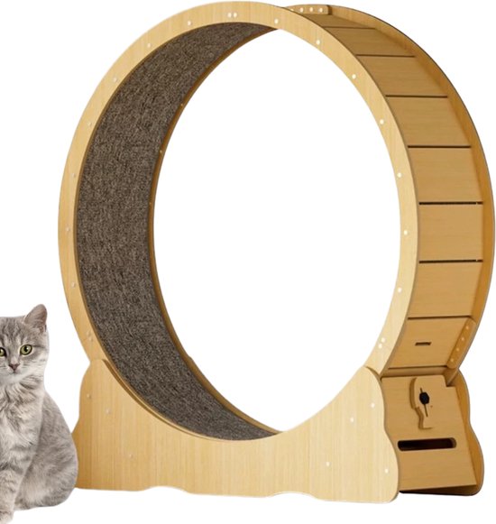Katten Loopwiel XL - Looprad Voor Kat - Kattenloopwiel - Eenvoudige ...