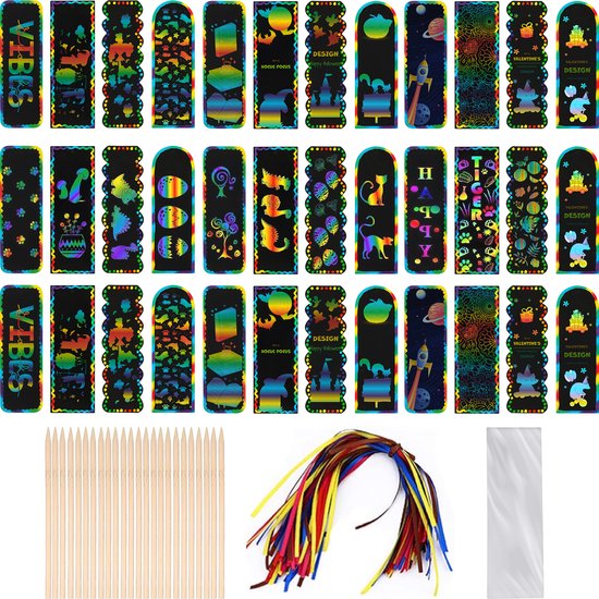 Nuvona 36x Magische Boekenleggers - Leuke Uitdeelcadeaus voor Kinderen ...