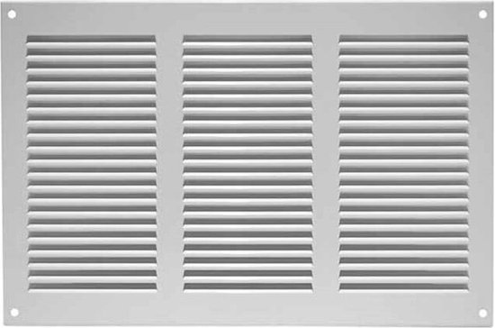 Metalen rooster 300x200mm wit - MR3020 | bol