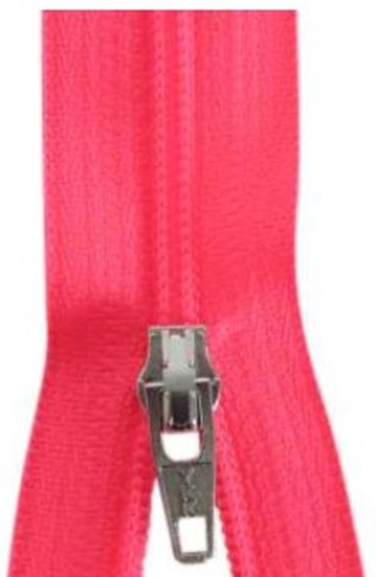 YKK broekrits - Nylon rits - 20cm - Niet deelbaar - Neon Roze - 3mm | bol