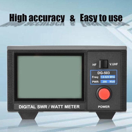 Digitale LCD SWR/Watt-meter voor Tweerichtingsradio - HF/VHF/UHF 1-200W ...
