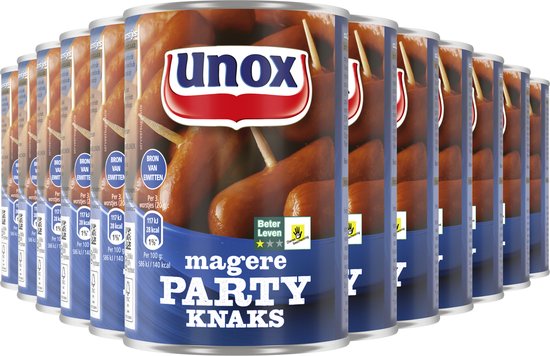 Unox Knakworst - Magere Party Knaks - met 35% minder vet dan normale ...