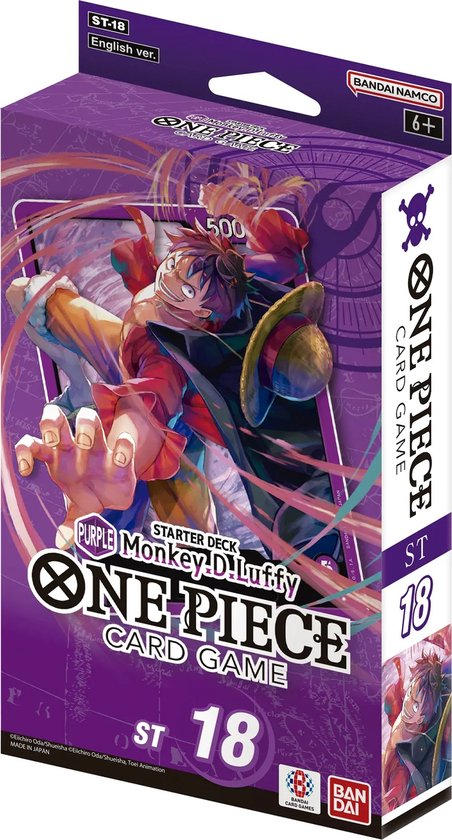 Bandai - One Piece Trading Card Game - Starter Deck - Purple Monkey D. Luffy | Games | bol