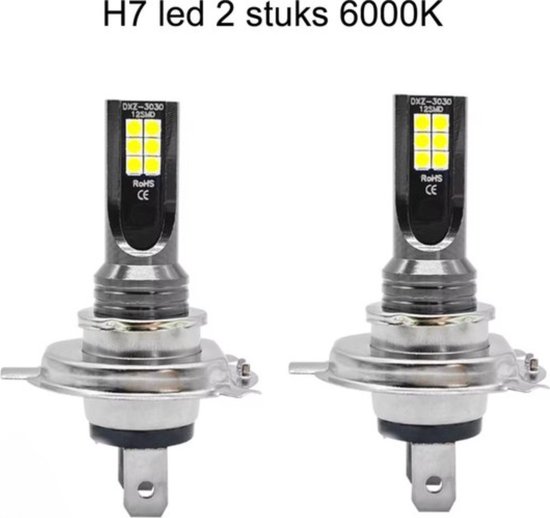 H7 LED lamp/6000k /Auto/Canbus / 12V /2Stuks | bol