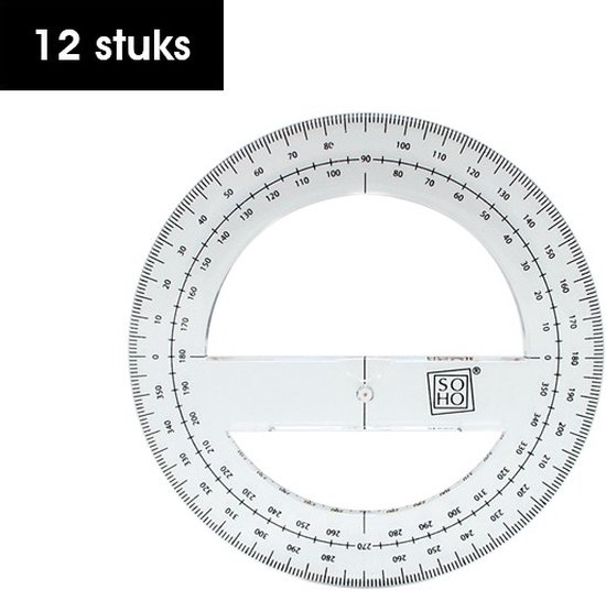 SOHO Kompasroos – Schaalverdeling tot 360 graden – Diameter 10cm ...