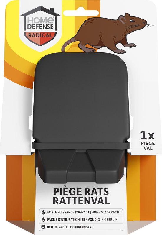 HOME DEFENSE® Rattenval Kunststof - Rattenval voor buiten - 1 stuk | bol
