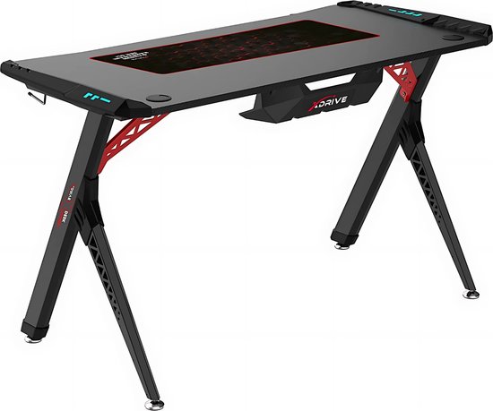 xDrive® Ateş Professioneel Rgb spelersdesk, Game tafel, gaming tafel ...