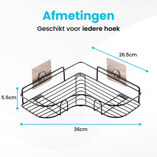 YE Zelfklevende Hoekplank - Set van 2 - Compact & Stijlvol ...