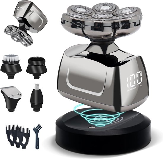 Lexium Skull Shaver - Scheerapparaat Mannen – Trimmer - Tondeuse - Hoofd Kaal Scheren | bol