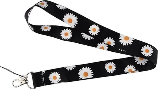 Travel Cords - Keycord White Flower - stevig lanyard - sleutelhanger ...