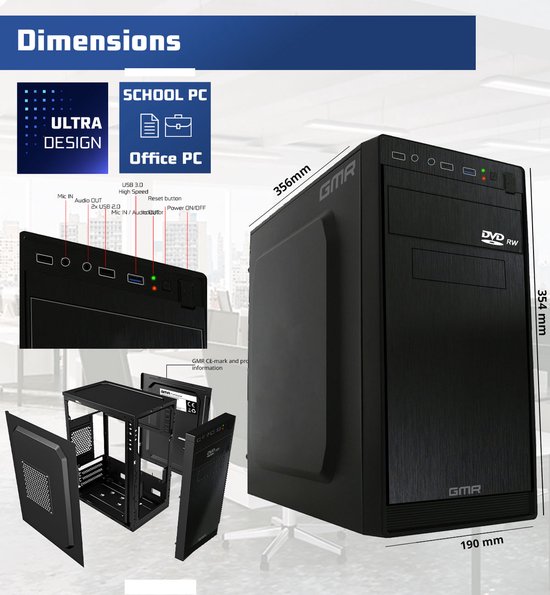 Intel Compleet Desktop PC | Intel Core i5 | 16 GB RAM | 512GB SSD | DVD ...