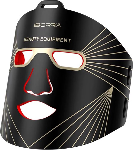 IBORRIA LED gezichtsmasker - Rood licht therapie - Infraroodlamp ...