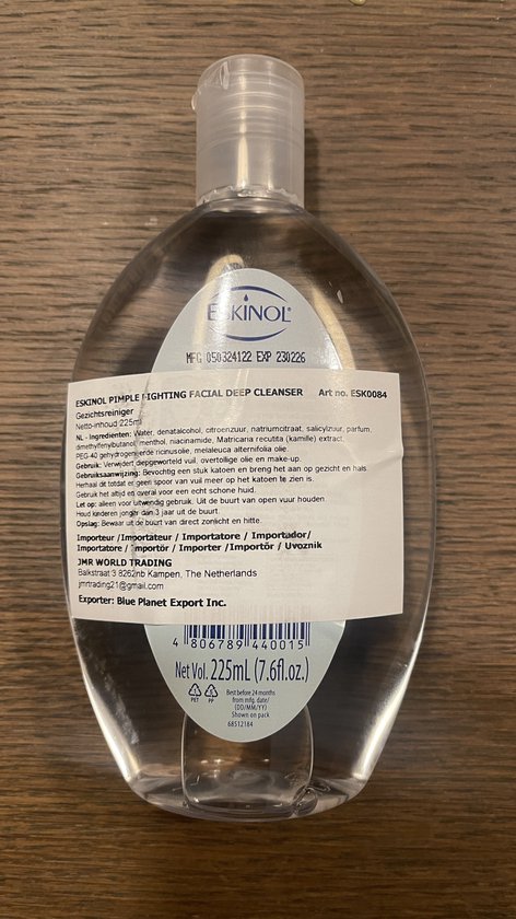 Eskinol Pimple Fighting Facial Deep Cleanser 3x 225ml | bol