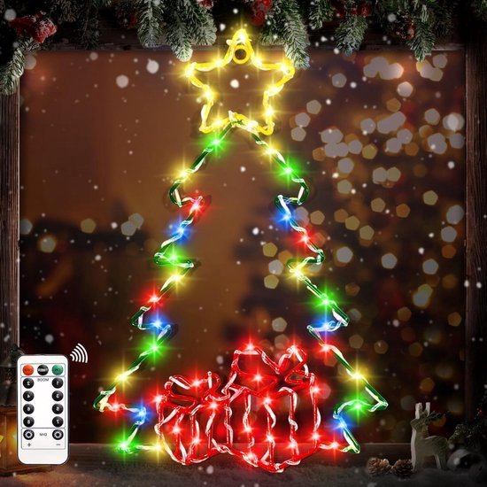 3 2Ft Grote Kerstversiering Boom LED Verlichting Met Timer Kerstboom ...